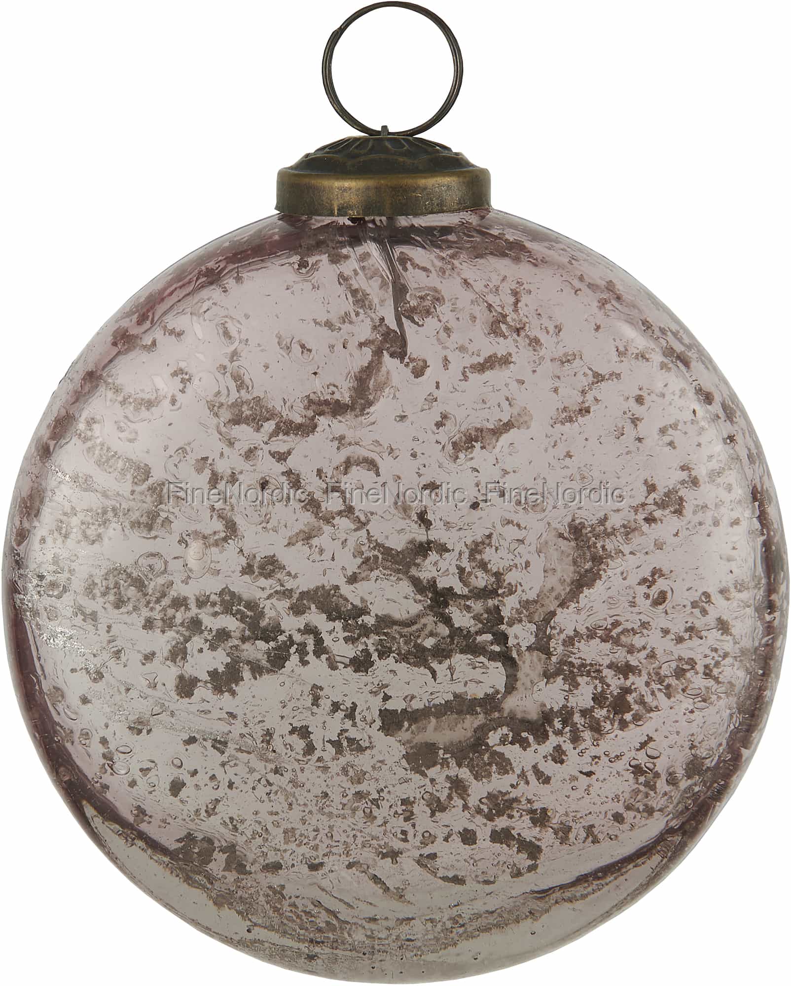 Ib Laursen Julkula Platt Pebbled Glass Rose Stor