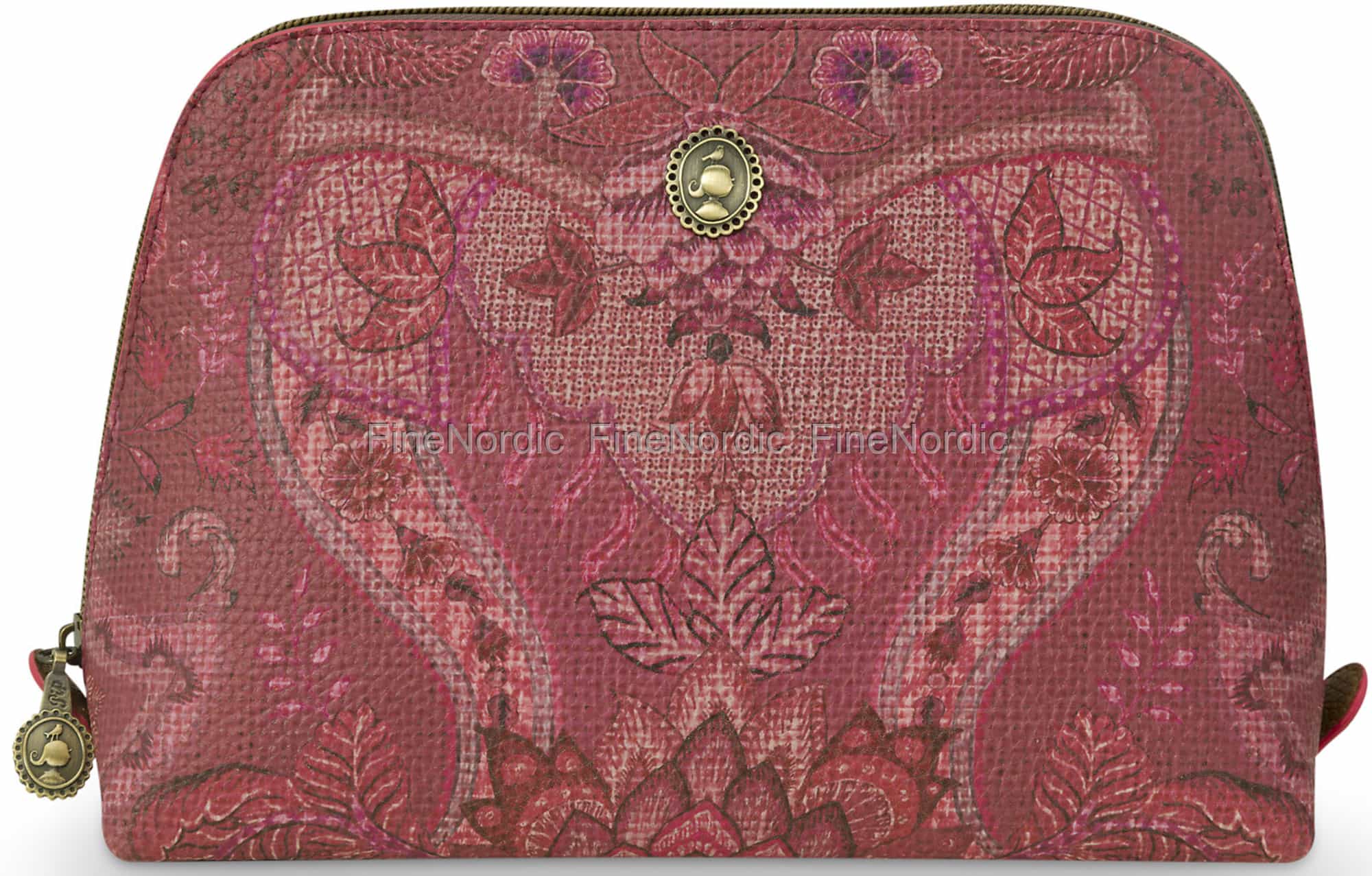 Pip Studio Sminkväska Triangle Medium Kyoto Festival Dark Pink