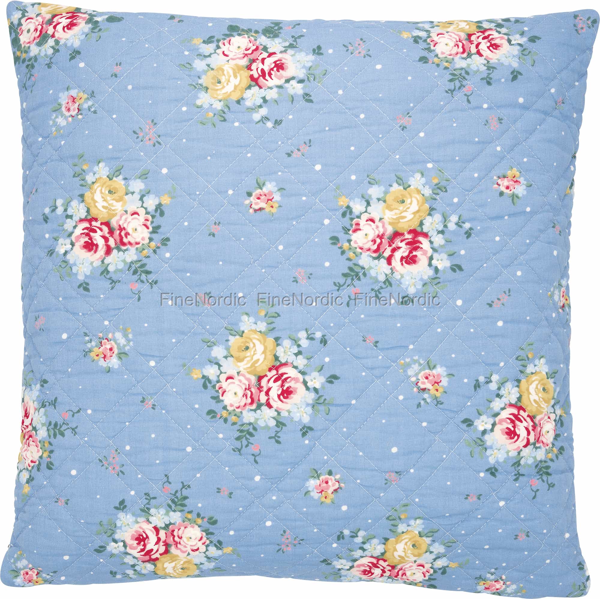GreenGate Kuddfodral Laura Dusty Blue 50 x 50 cm