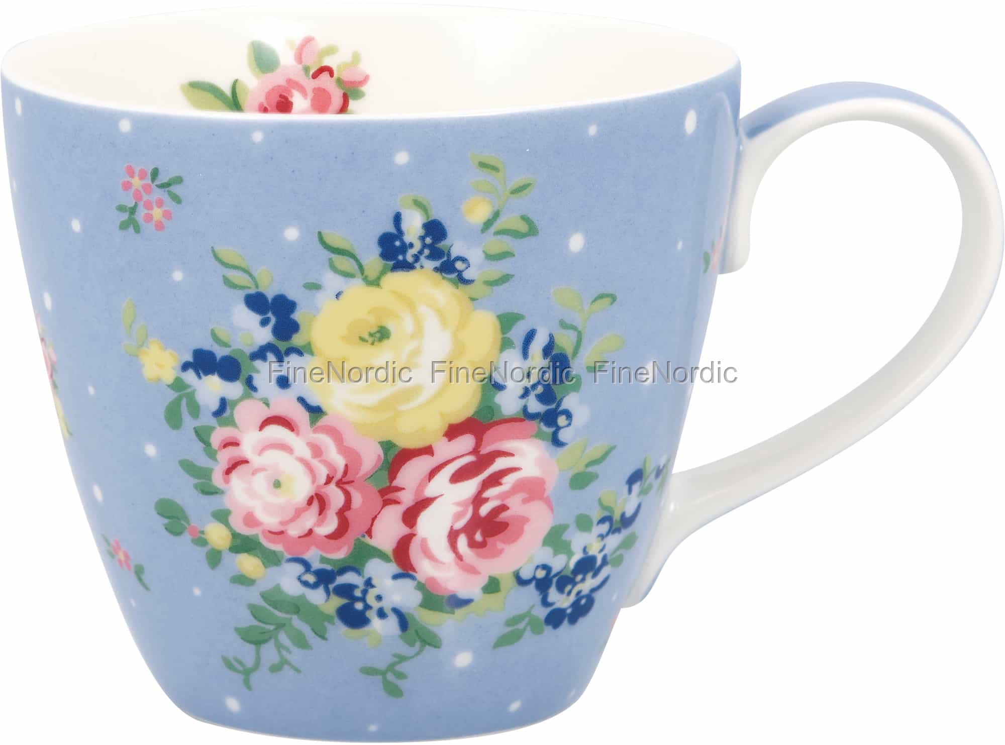 GreenGate Mugg Laura Dusty Blue