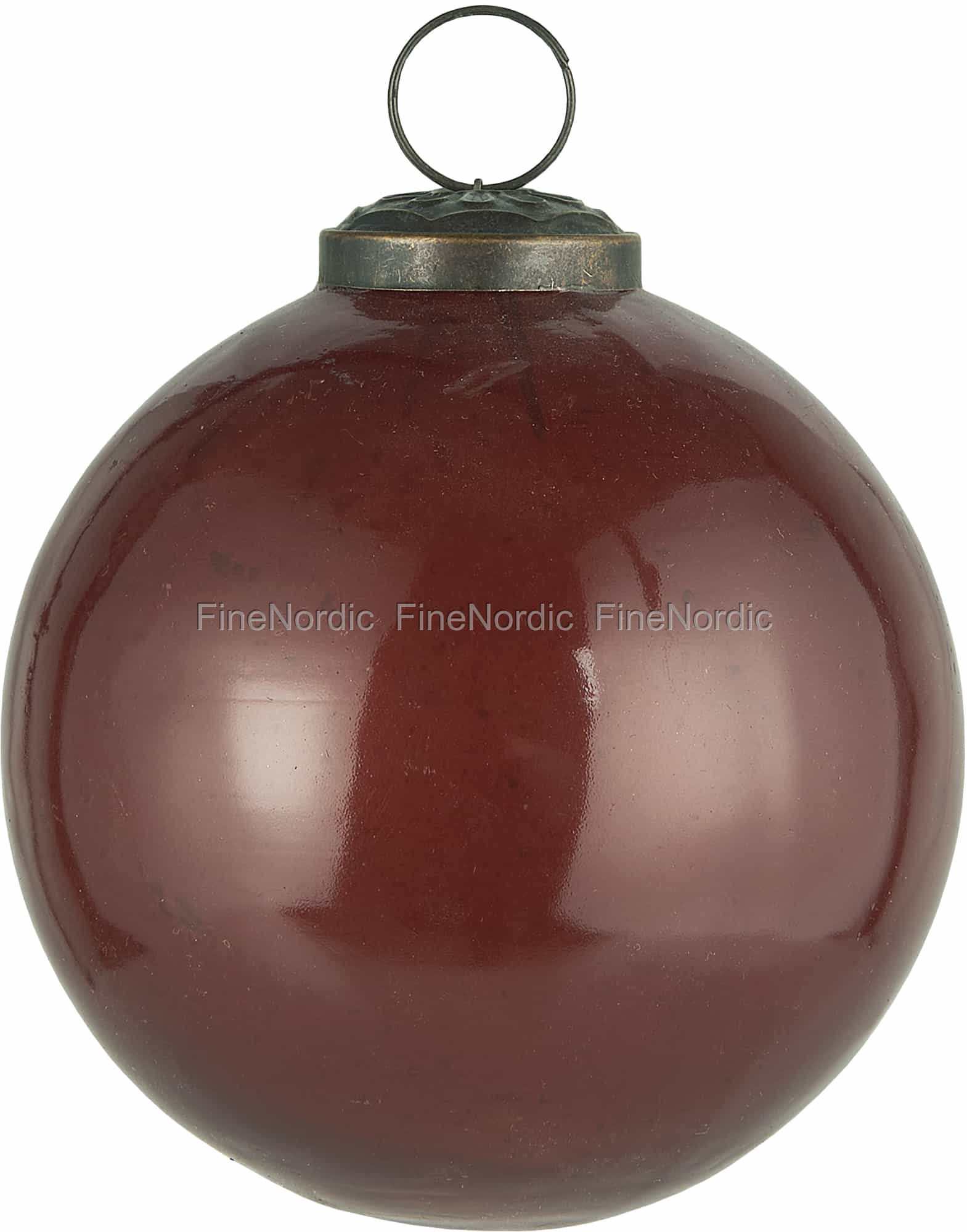 Ib Laursen Julkula Pebbled Glass Coral Almond Stor