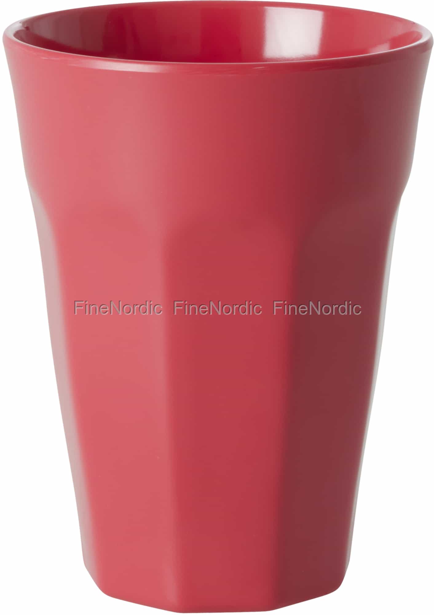 Rice Melamin Kopp - Röd - Hög