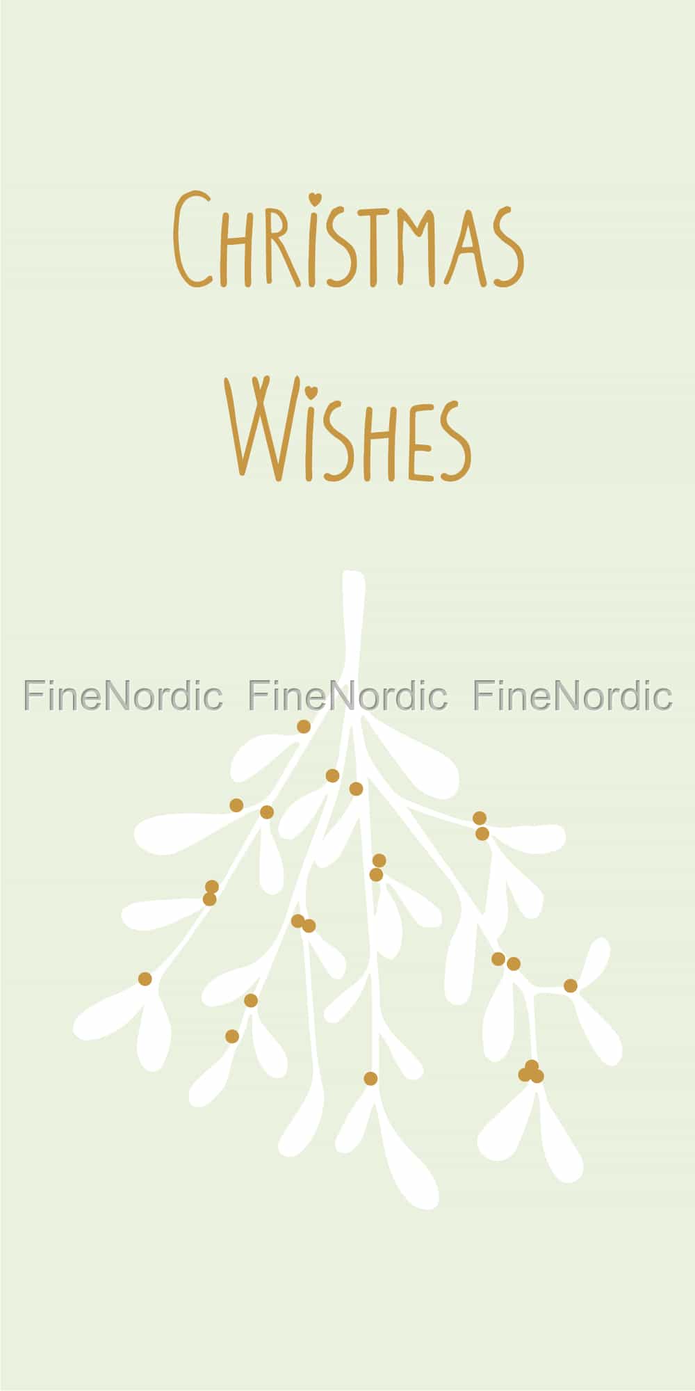 Ib Laursen Pappersservetter med Mistel Christmas Wishes 16 st