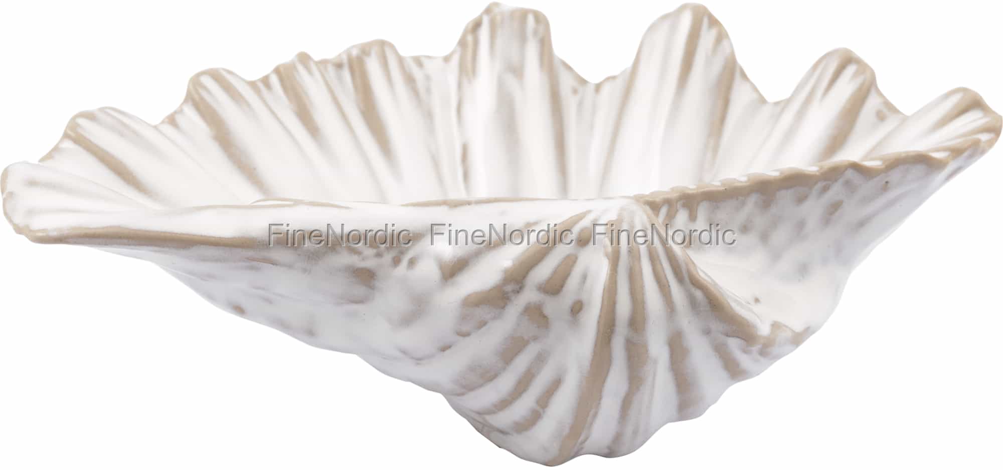 GreenGate Tallrik Conch Shell Pale Grey Liten