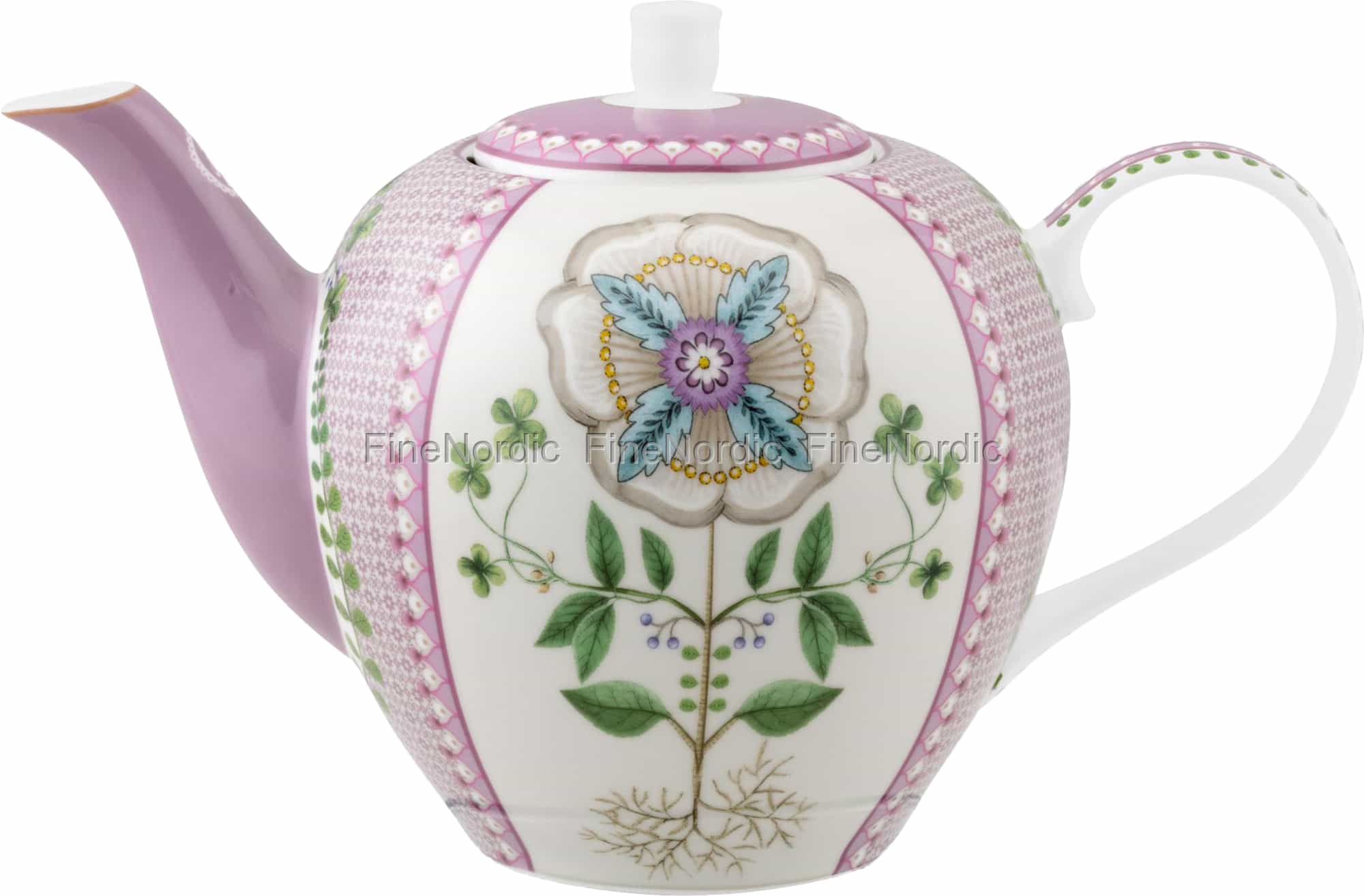 Pip Studio Tekanna Lily & Lotus Tiles Lila 1,6 Liter