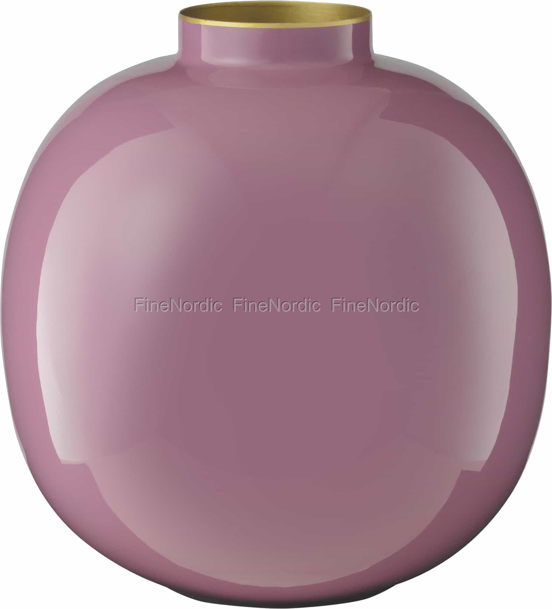 Pip Studio Vas Metall Lila 23 cm