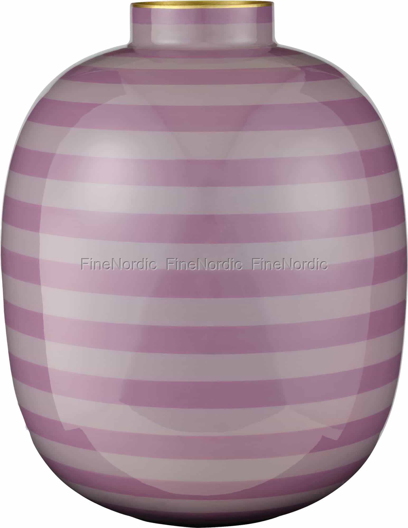 Pip Studio Vas Metall Randar Lila 32 cm