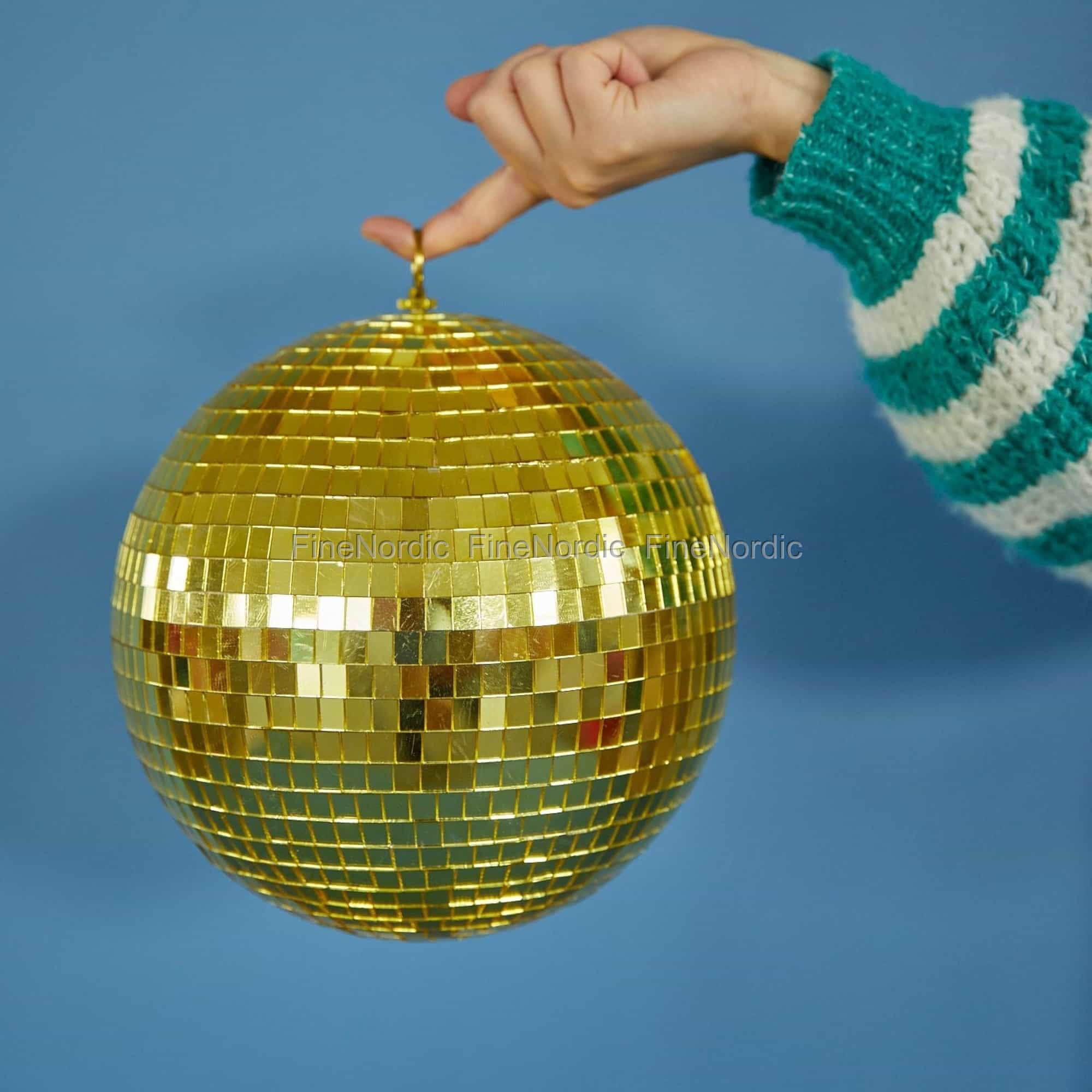 Rice Discoboll - Guld - Stor