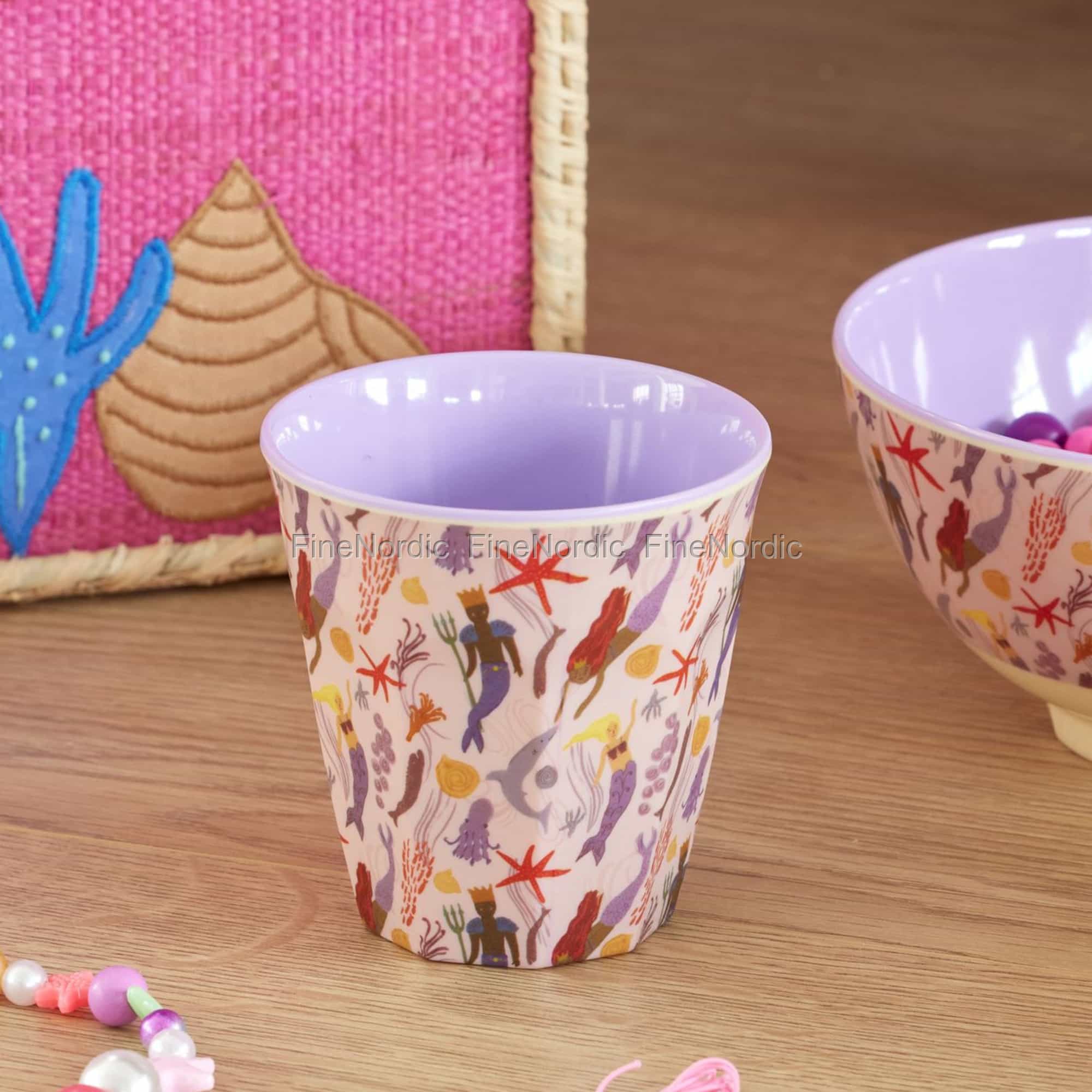 Rice Melamin Kopp - Sjöjungfru - Medium