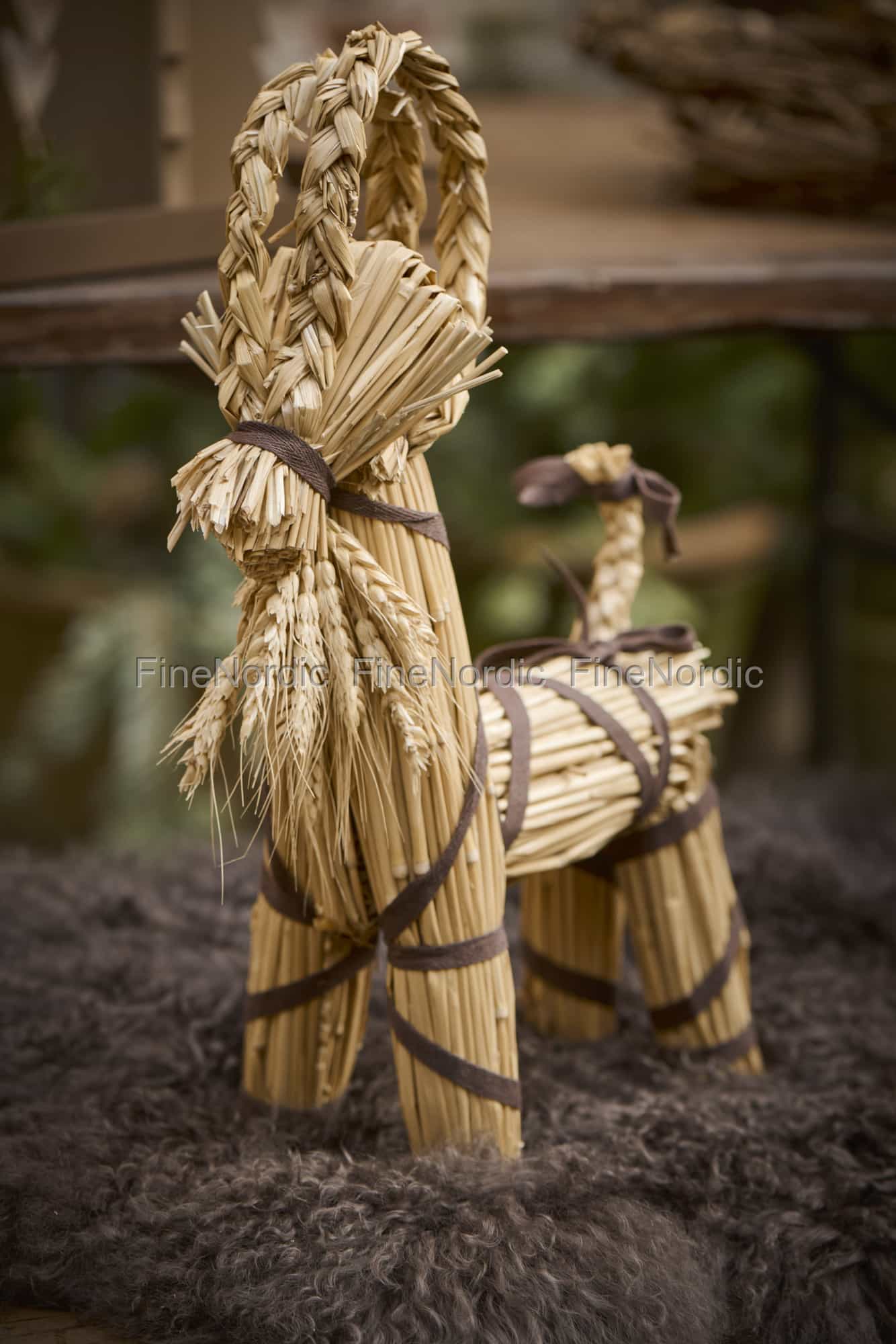 Ib Laursen Julbock med Brunt Band och Skägg My Nostalgic Christmas Liten