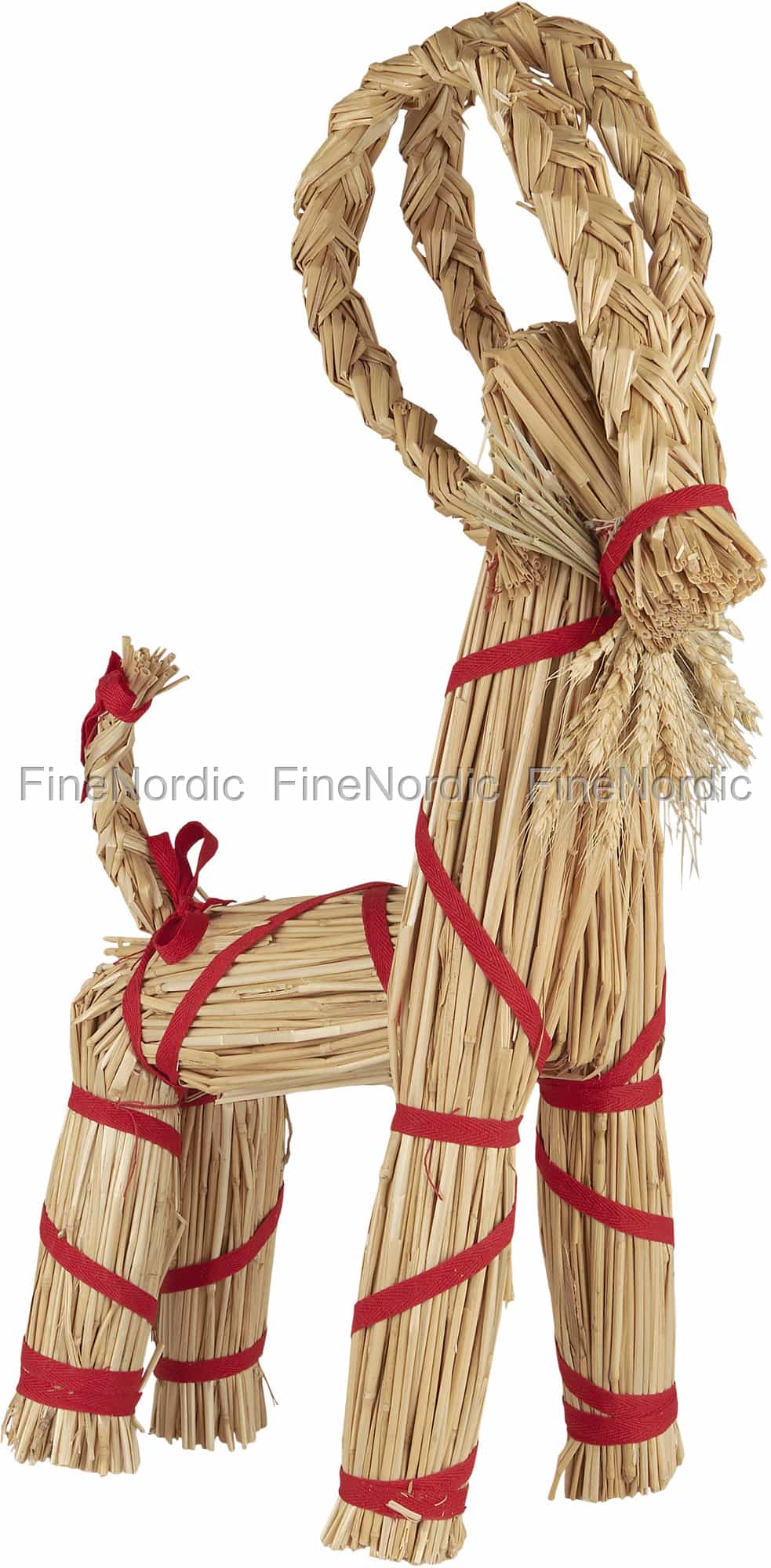 Ib Laursen Julbock med Rött Band och Skägg My Nostalgic Christmas Medium