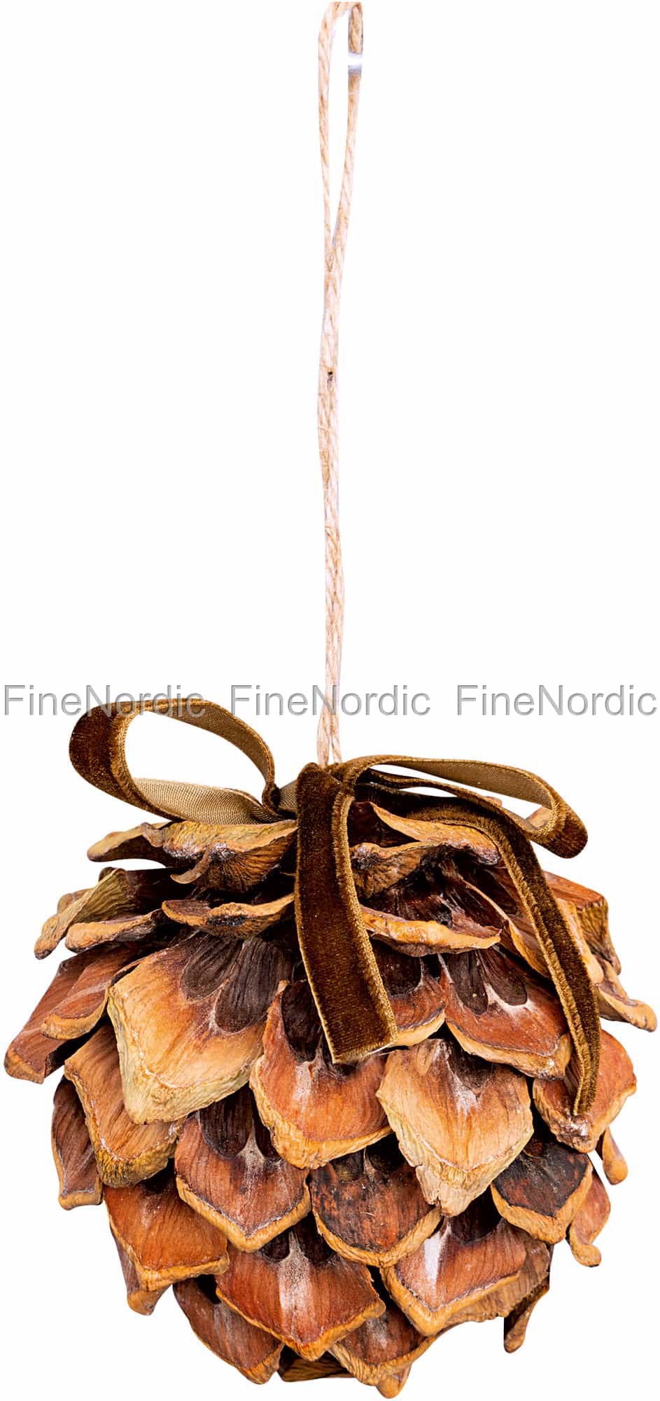 GreenGate Julboll Tallkotte Brun Medium