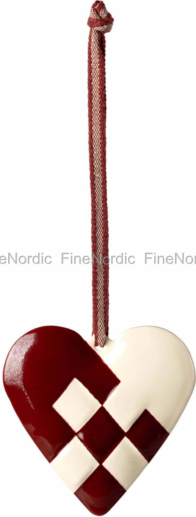 Maileg Metall Julpynt Hjärta Stor - Röd