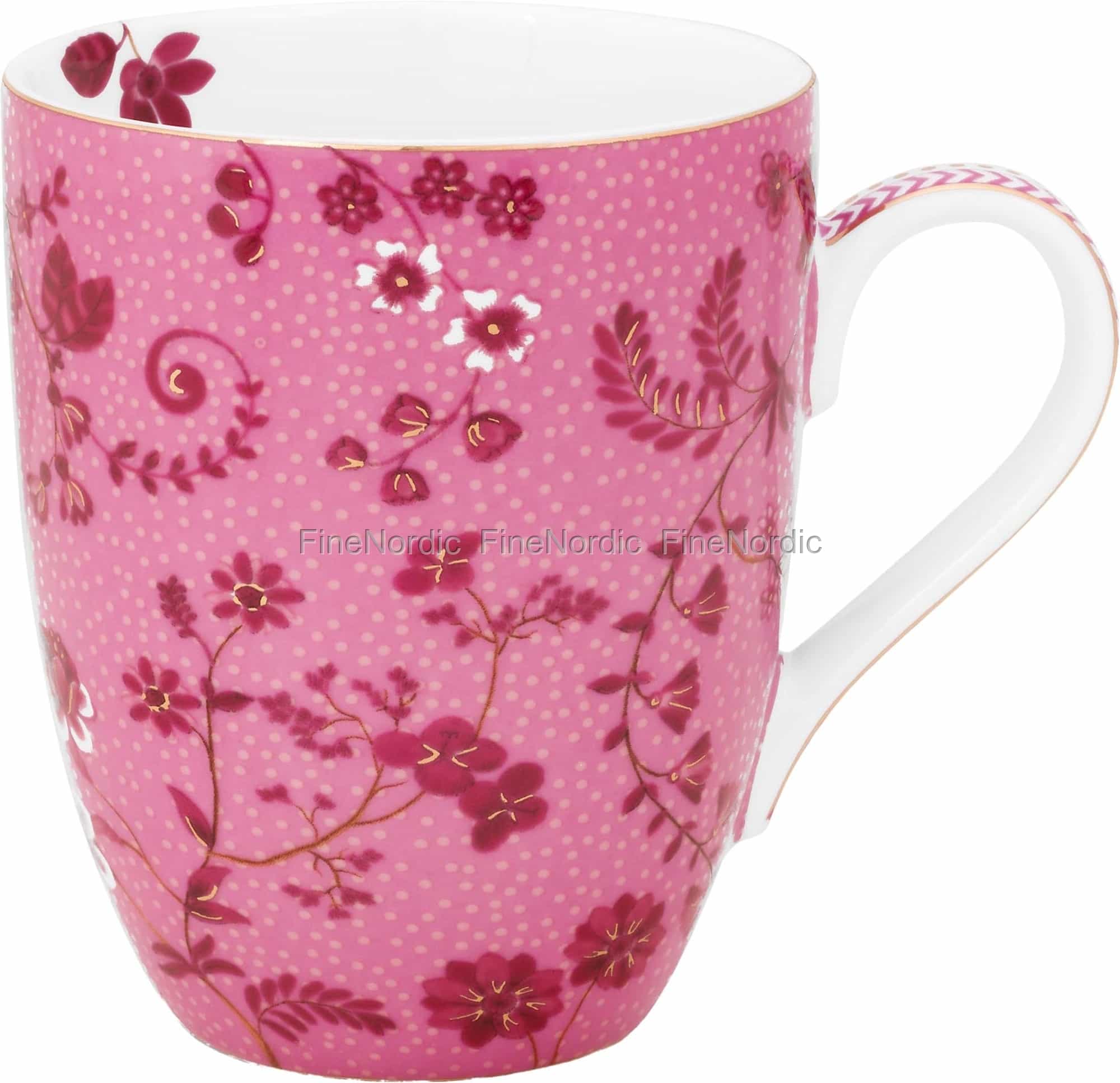 Pip Studio Mugg Stor Jolie Blommor Rosa