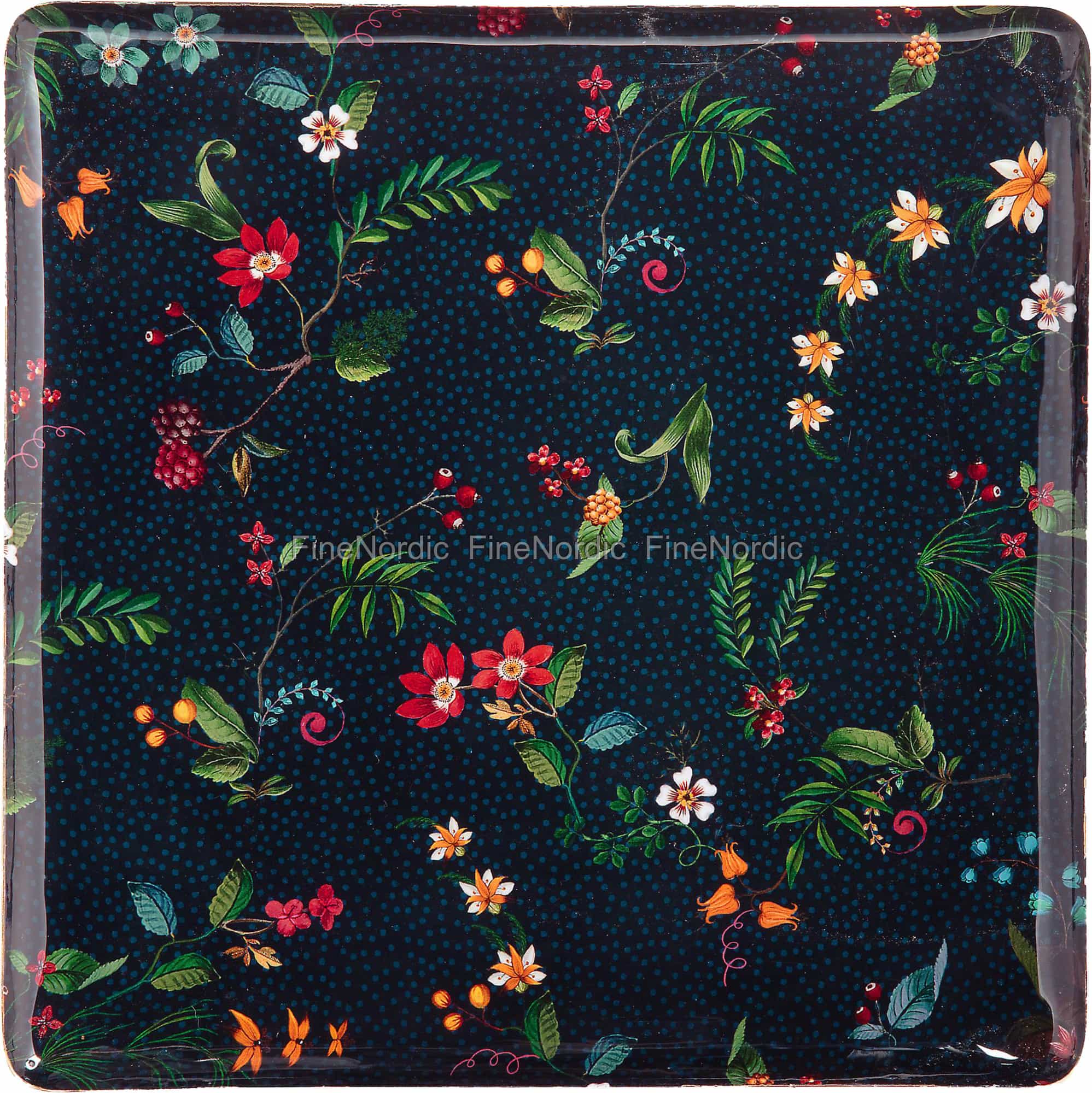 Pip Studio Bricka Metall Medium Berry Blues Mörkblå 30,5 x 30,5 cm