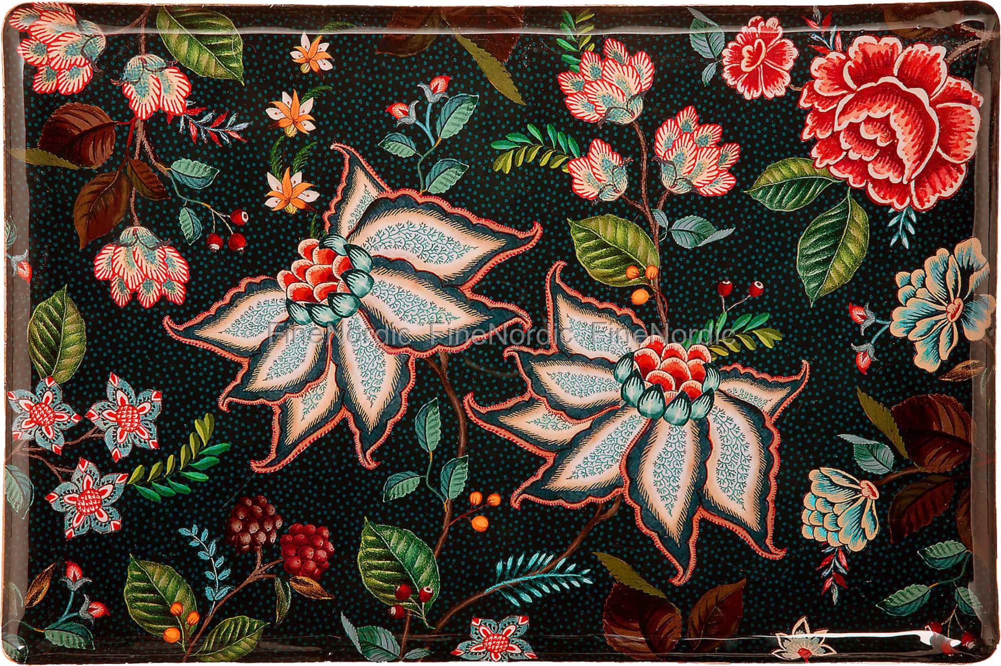 Pip Studio Bricka Metall Stor Berry Blues Mörkblå 48 x 32 cm