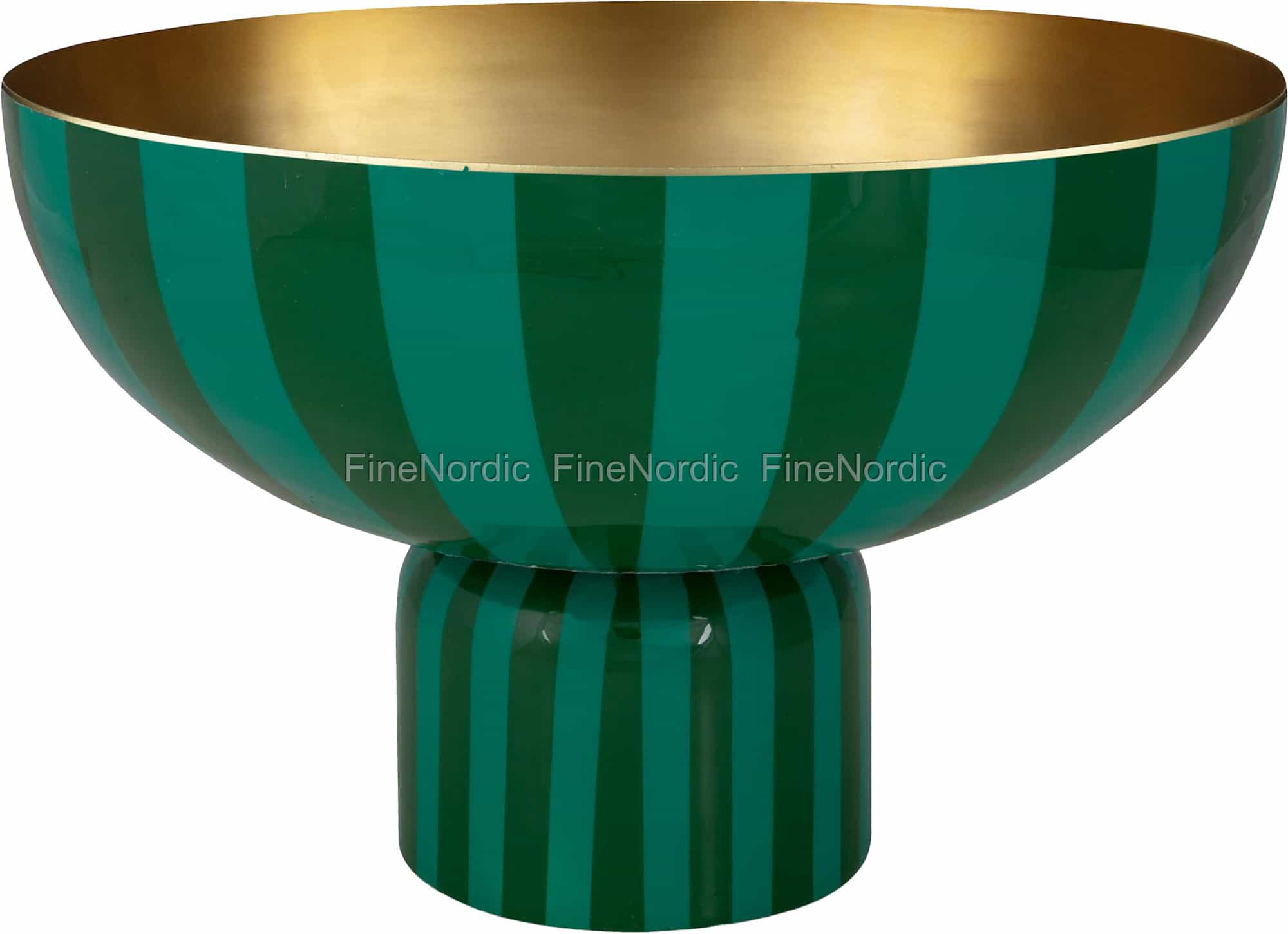 Pip Studio Bricka Metall Hög Randar Grön 30 x 20 cm