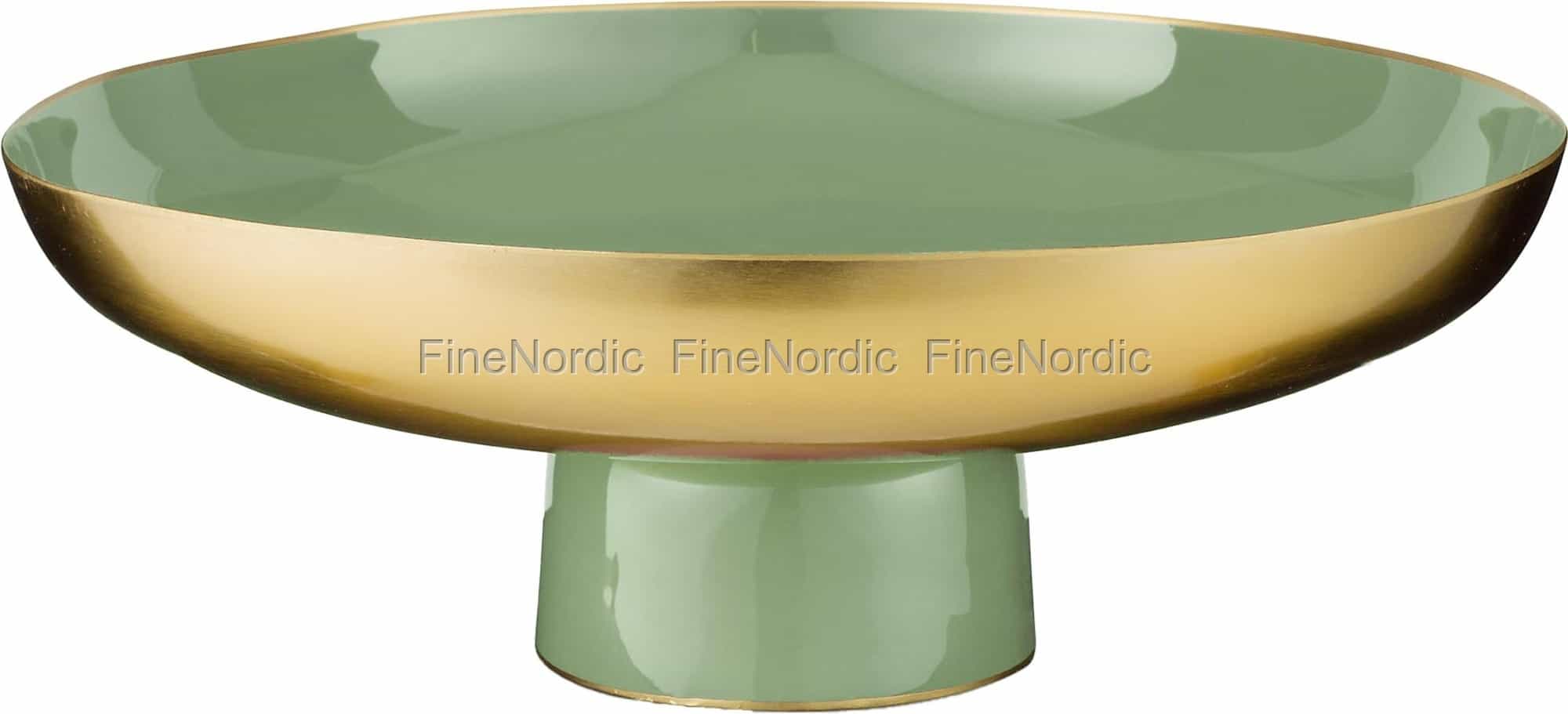 Pip Studio Bricka Metall Låg Mellangrön 35 x 12,5 cm