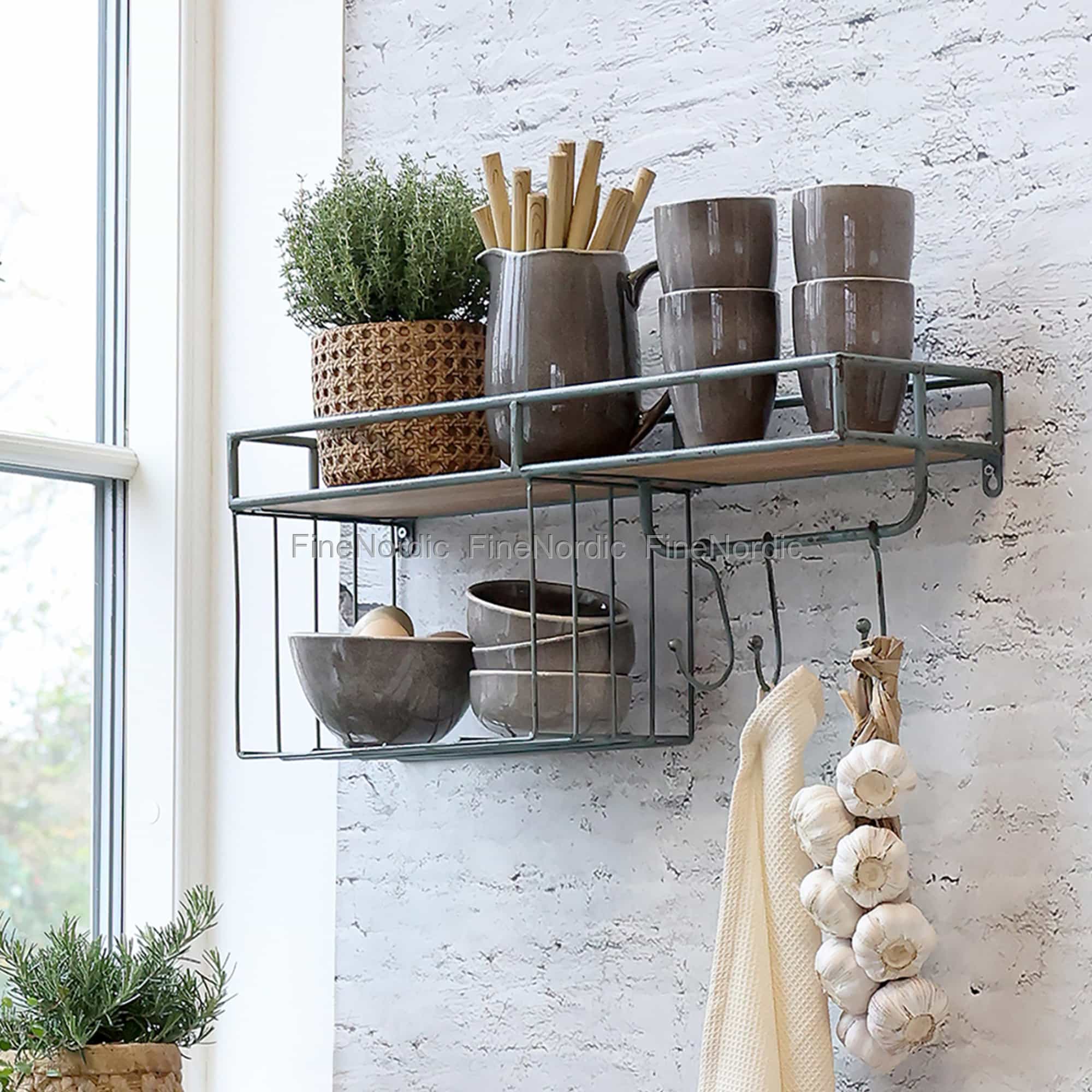 Chic Antique Hylla med Krokar Opal