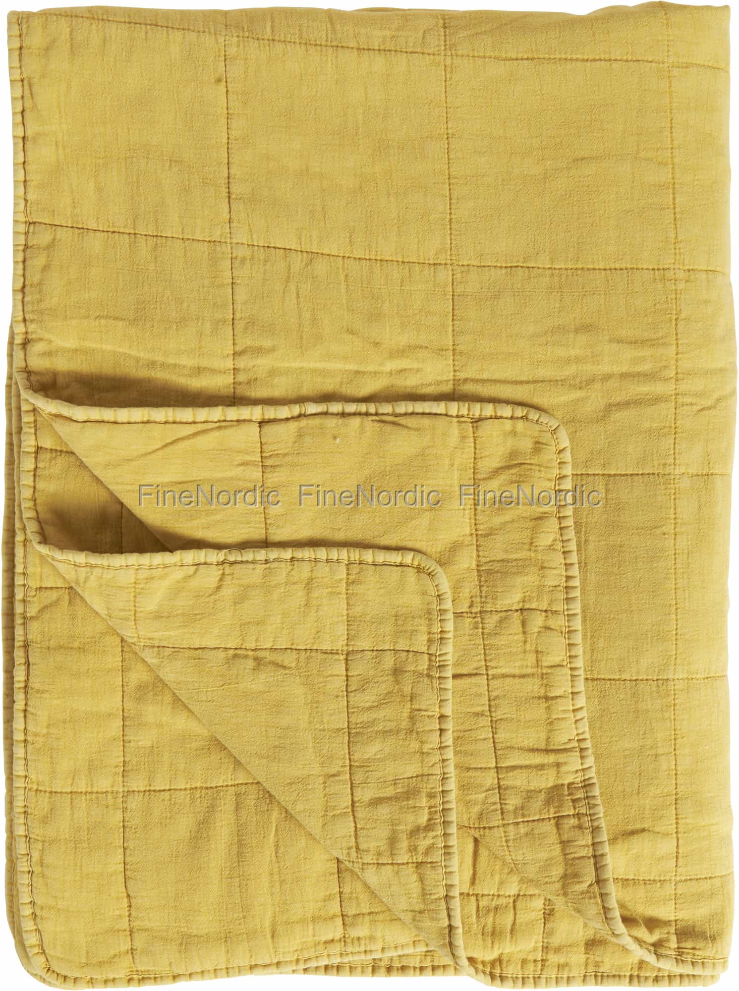 Ib Laursen Klassisk Quilt Gul 130 x 180 cm