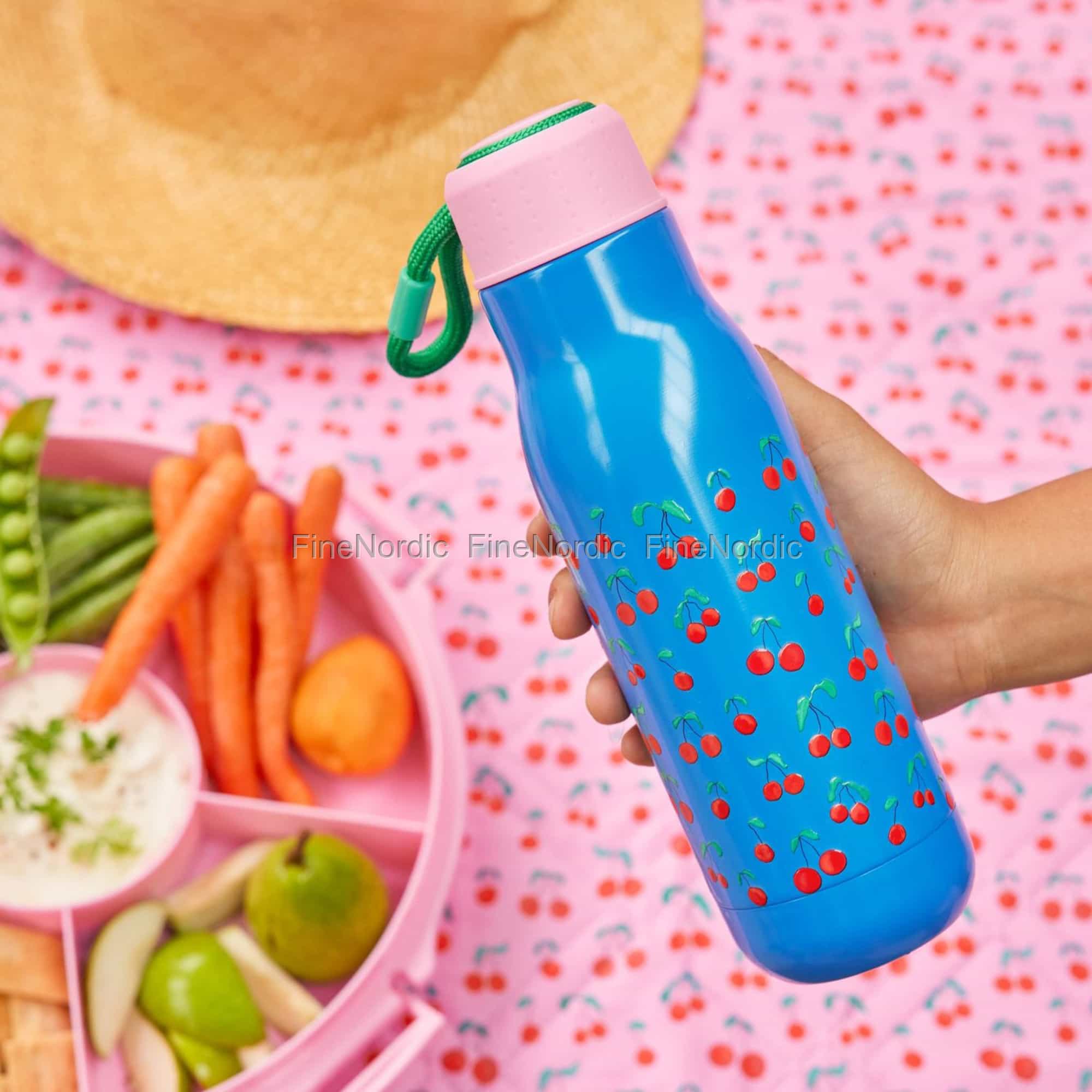 Rice Rostfritt stål Termosflaska - "Cherry Love" - 12 Timmar Varm / 24 ...